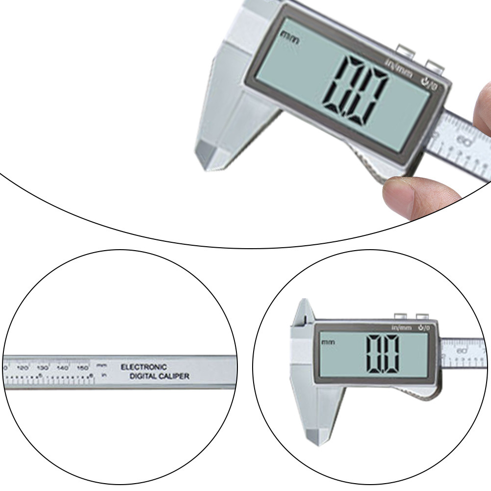 Digital Caliper Vernier Micrometer Electronic Ruler Gauge Meter ...