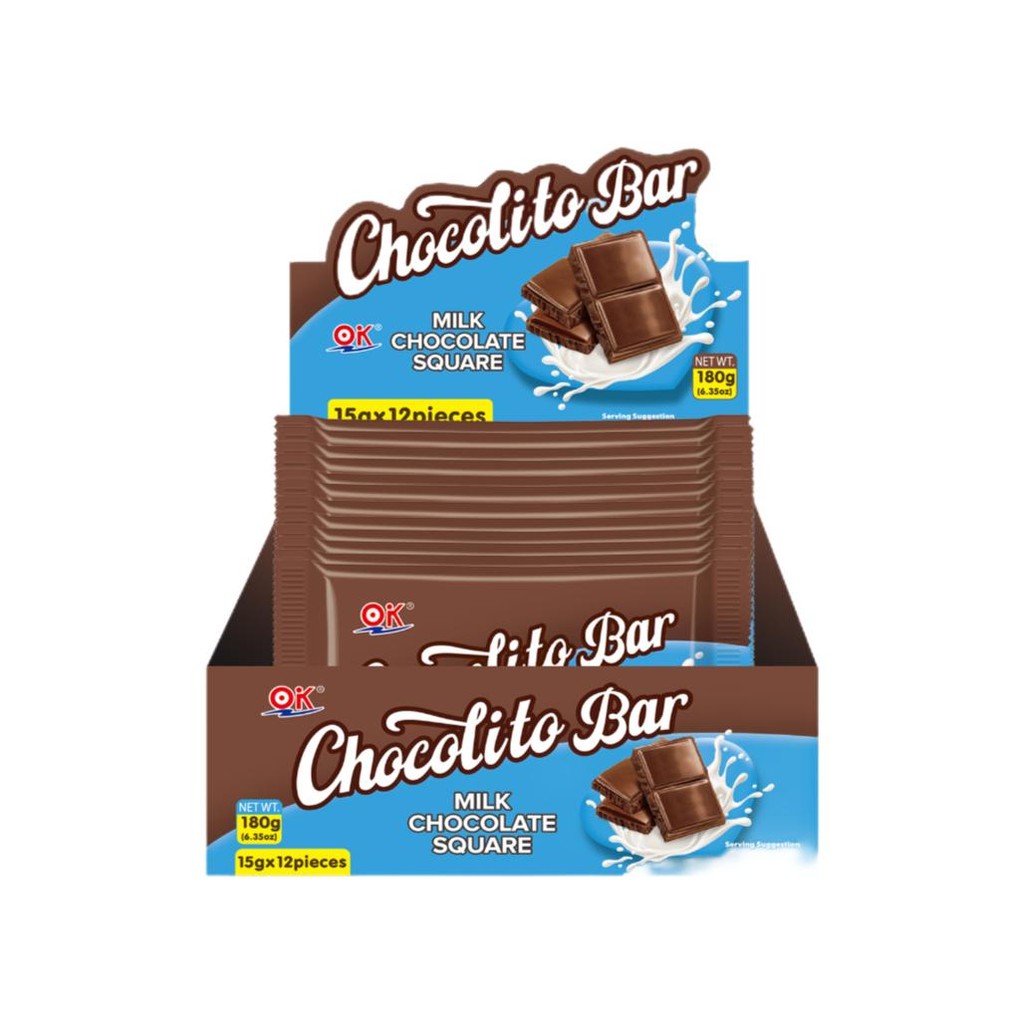 OK Chocolito Chocolate Bar Milk Chocolate 12PCS | Shopee Philippines