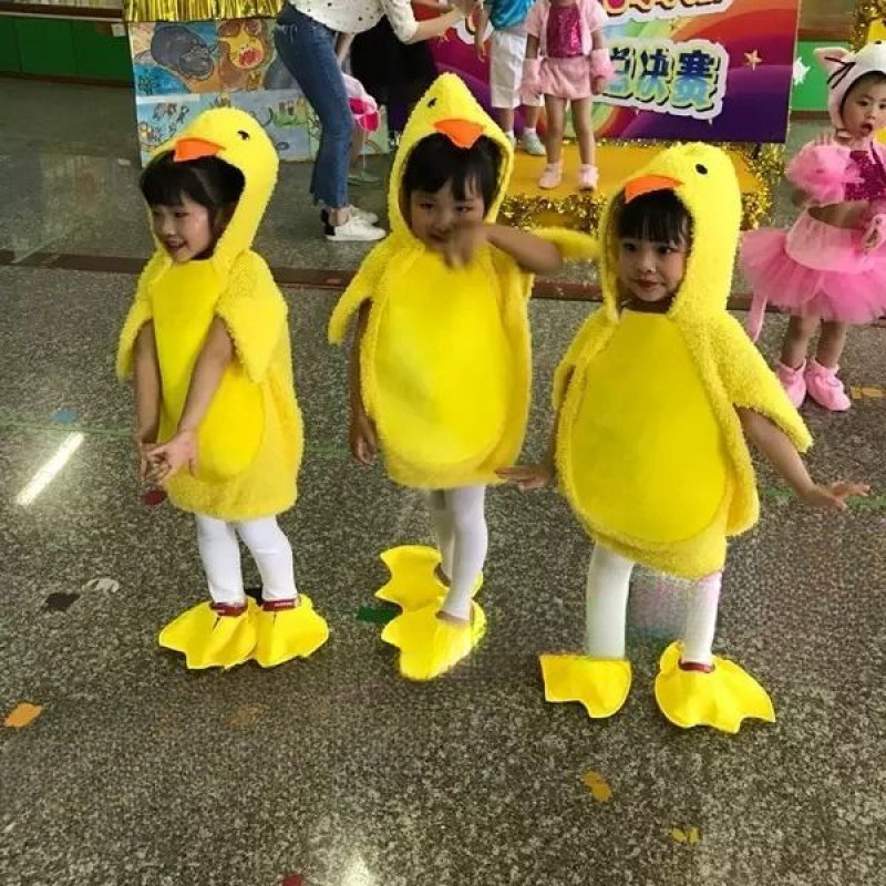 【Ready Stock】Children's Duck Animal Performance Costume Dress For Kids ...