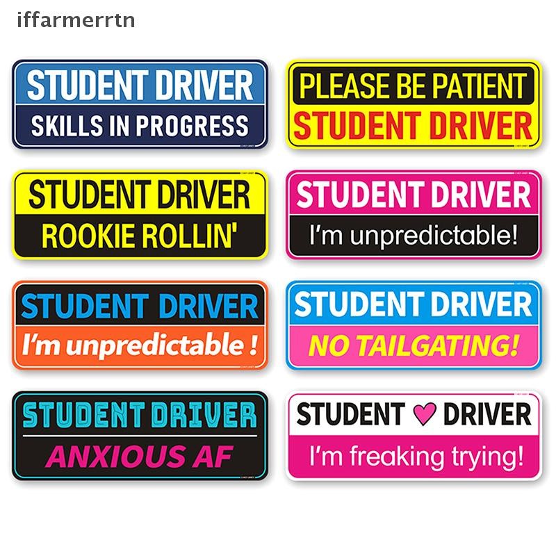 ir Magnets Decal Stickers Internship Magnetic New Driver Sign Learner ...