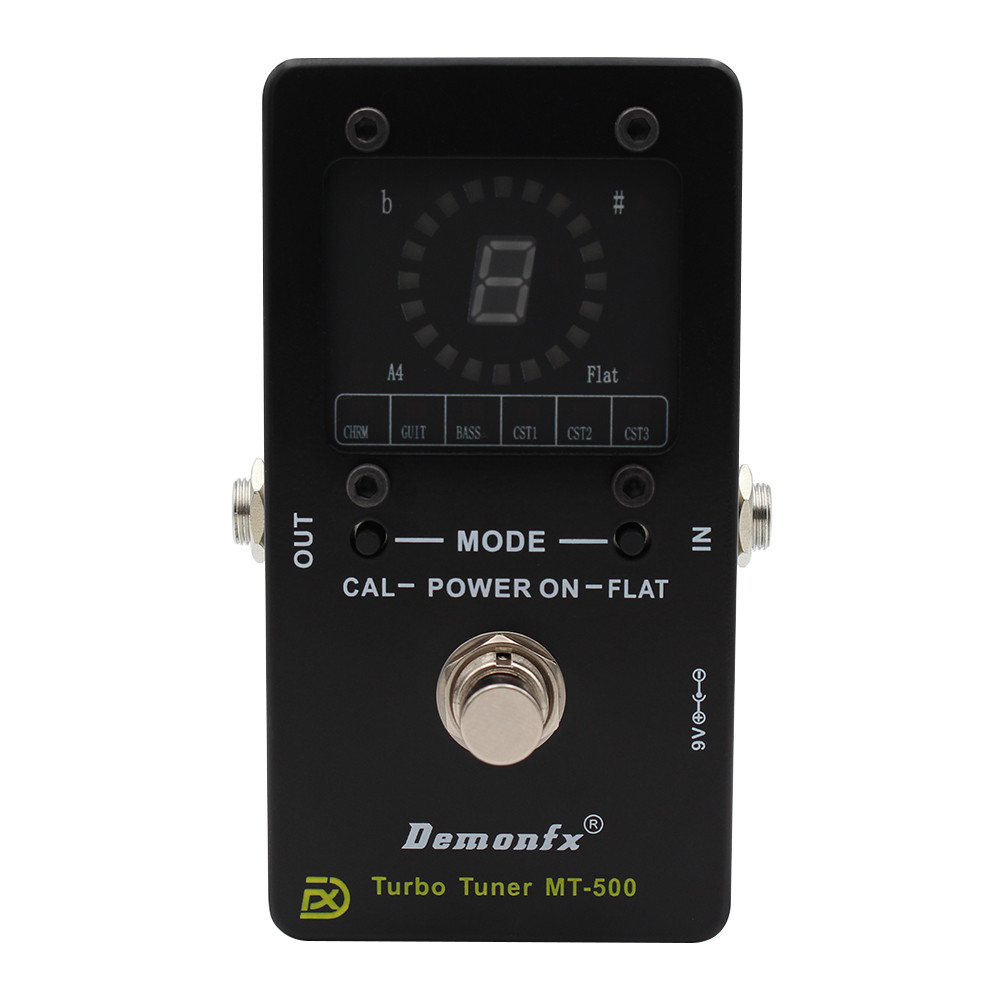 Demonfx Turbo Tuner MT-500 Strobe Tuner Guitar Bass For All Instruments ...