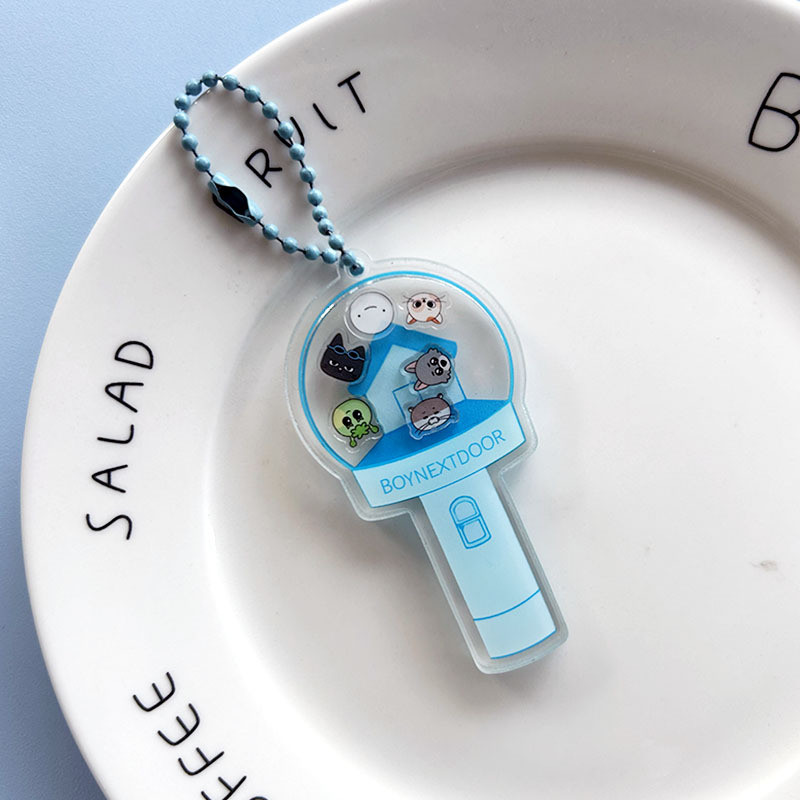 BOY NEXT DOOR Acrylic Light Stick Keychain Shake Key Ring 2025 SEASON‘S ...