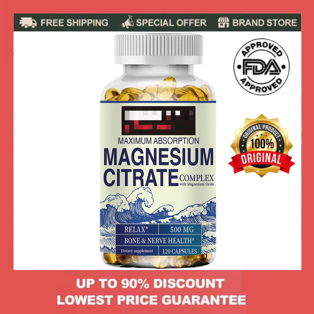 Magnesium Citrate Complex 500 mg for calm relaxation constipation ...