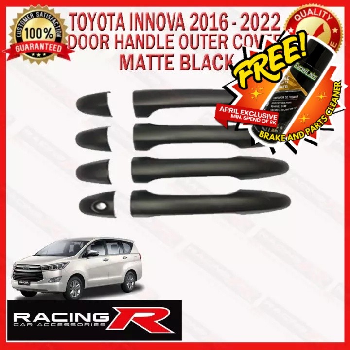 Toyota Innova 2016 to 2025 Door Handle Outer Garnish Cover Matte black ...