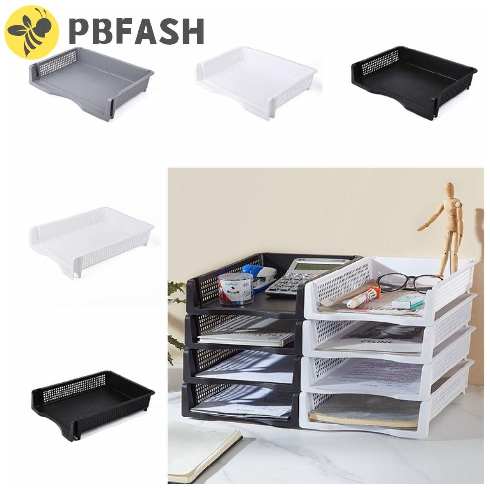 PBFASH Stackable File Rack, Desktop Organizer File Organizer A4 File ...