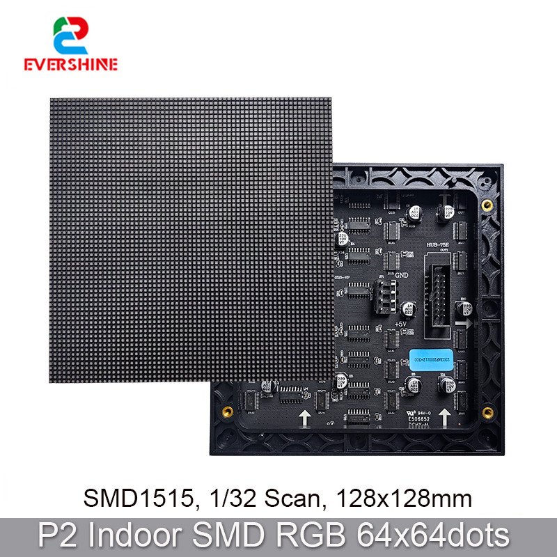 Full color LED indoor full color P2 128X128mm module matrix panel RGB ...