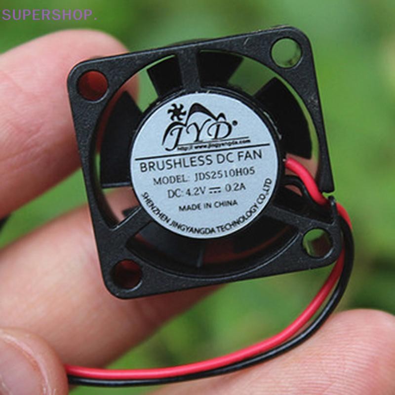 SUPERSHOP Ultra-miniature Brushless Fan Electric DC 5V 6V 2507 Mini ...