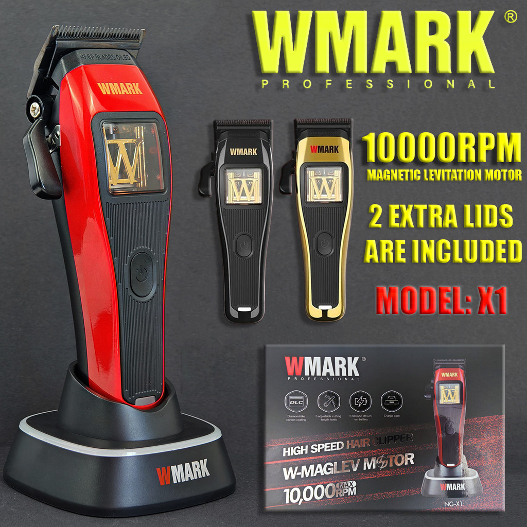 WMARK NG-X1 High Speed 10000RPM Professional Hair Clipper with Charge ...