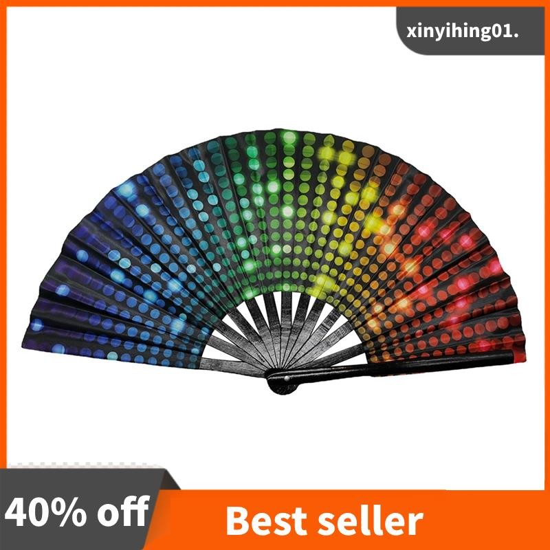 33CM Fan Ring Fan Bamboo Bone Fan Promotional Fan Folding Fan Folding ...