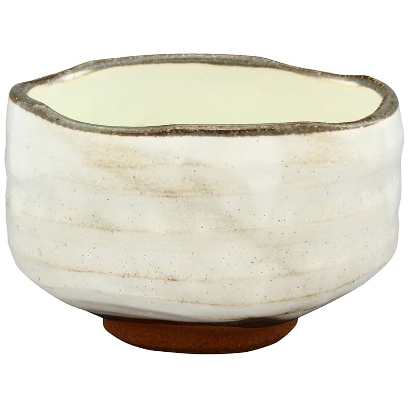 Mino Ware Small Matcha Bowl, Kihaku (Red) with White Slip, Made in ...