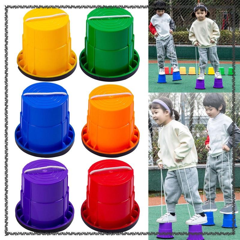[MCA] 2x Walking Stilts Balance Buckets Balancing Stilts for Garden ...