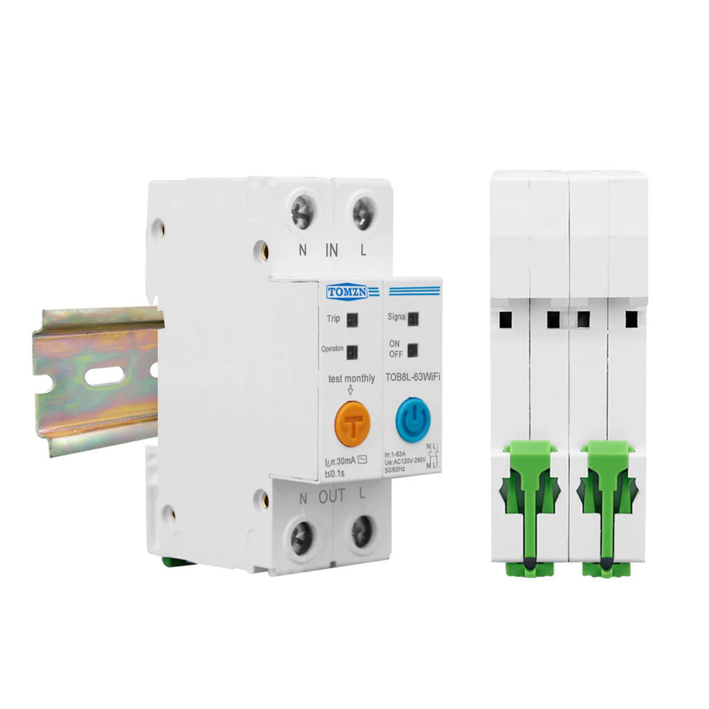 Ⓤsingle Phase Wifi Smart Energy Meter Kwh Metering Monitoring Circuit Breaker Timer Relay With