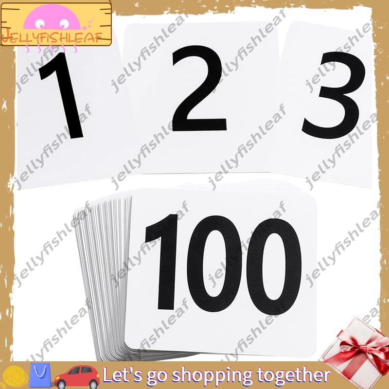 【jellyfishleaf】100Pcs Table Numbers 1-100,Plastic Table Numbers, Double ...