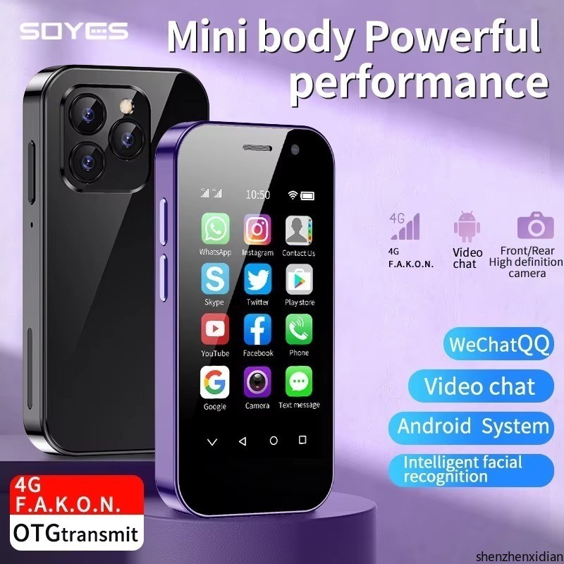 Mini Portable SOYES XS16 Pro 3GB+64GB 3 inch Smartphone 4G Dual SIM Android Cellphones Small ...