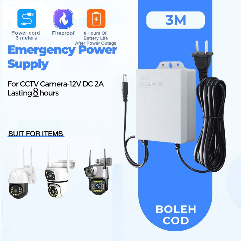 V380 PRO 12V 1.5A Uninterruptible Power Supply AC DC 12V UPS Battery ...