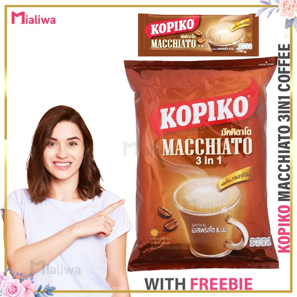 Kopiko Macchiato 3in1 Instant Coffee Thailand Kape Brewed Blend ...