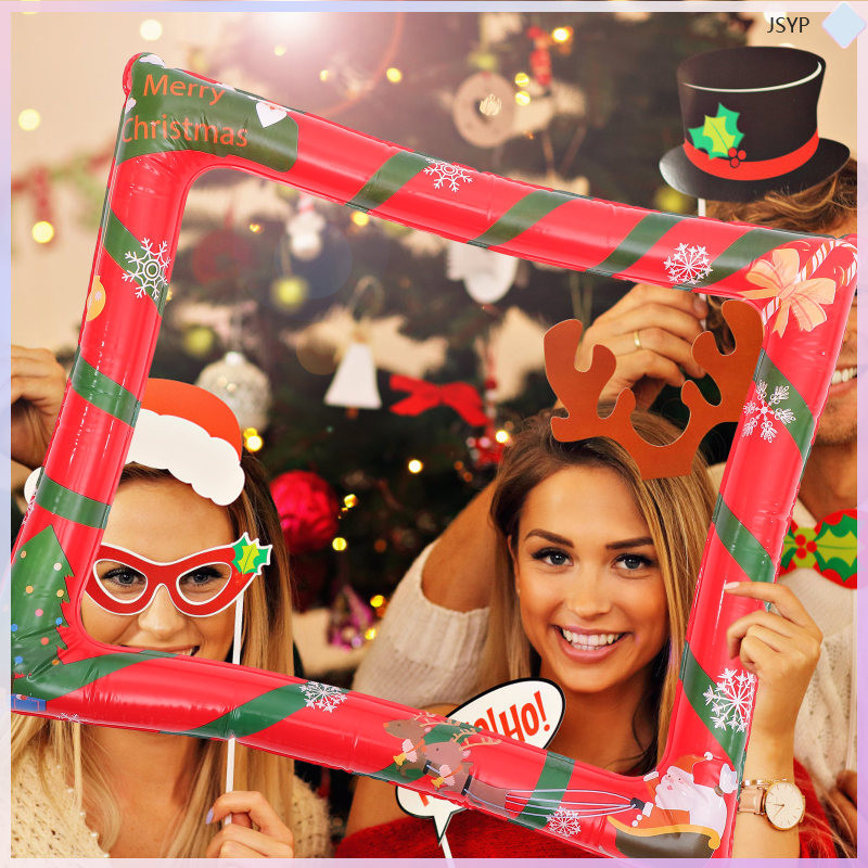 Merry Christmas Photo Frame Inflatable Photo Booth Prop Balloons ...
