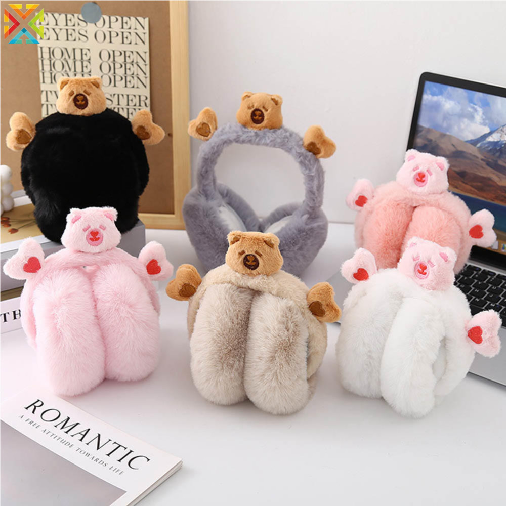 Foldable Capybara Warm Earmuffs Cold-Proof Winter Outdoor Cycling Ear ...