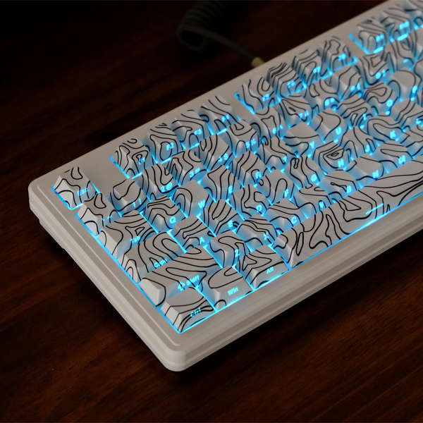 keycaps Contour side engraved translucent keycaps PBT original height ...