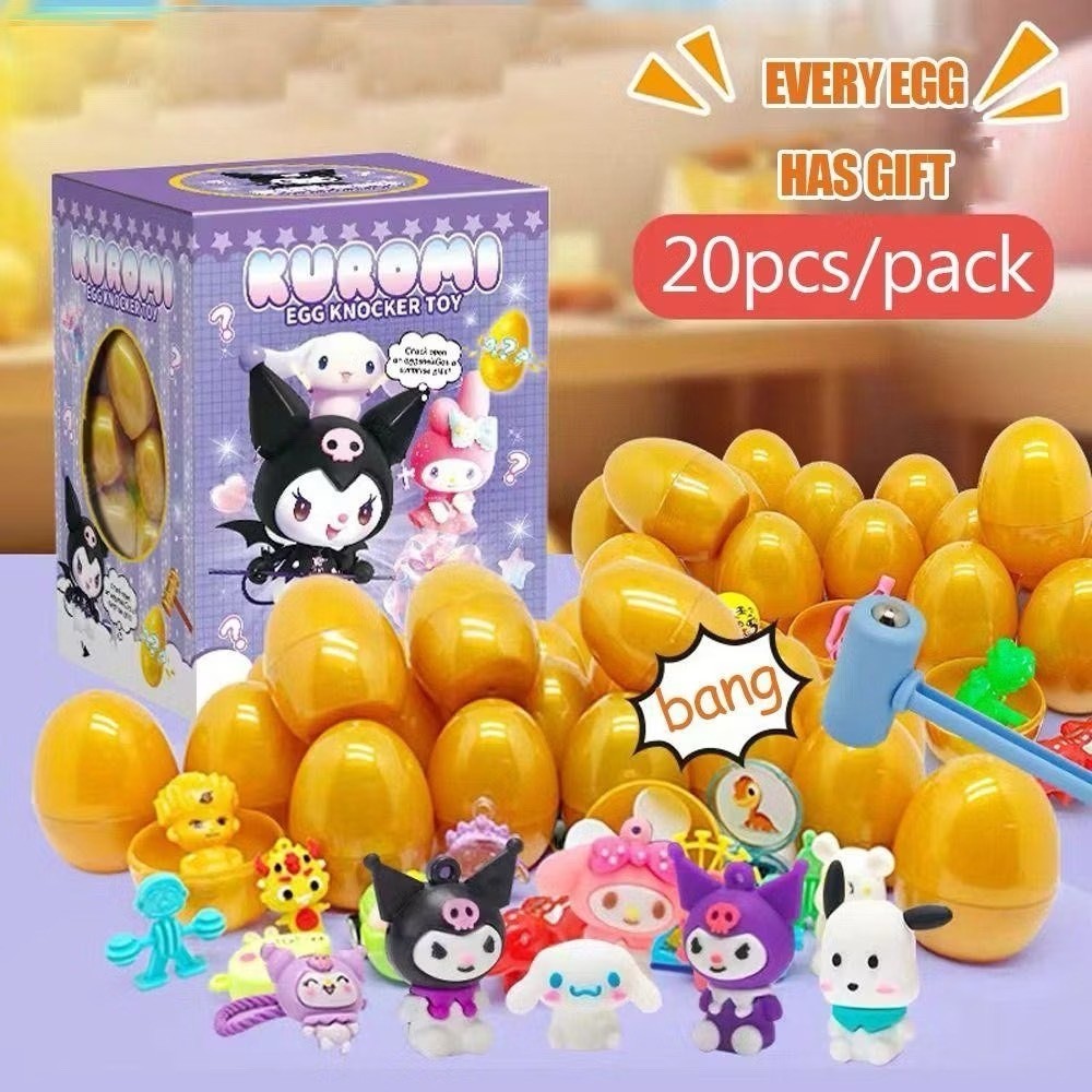 Kuromi, Capybara, Labubu Lucky Egg Smashing Gift Box - Set of 20 Lucky ...
