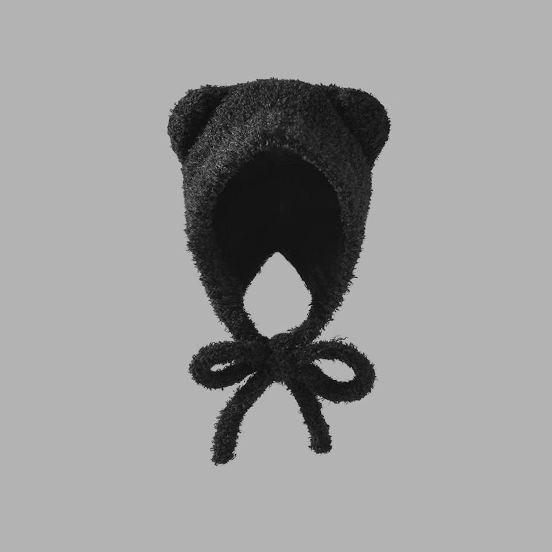 Marbit Autumn And Winter Cute Bear Plush Hat Women's Fashionable Warm ...
