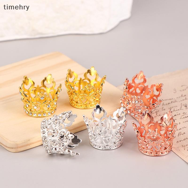 TY 1/12 Dollhouse Mini Princess Crown Dollhouse Simulation Rhinestone ...