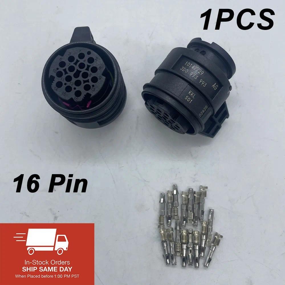 1 Set 16 Pin Way 02E Transmission Gearbox Body Controller Connector ...