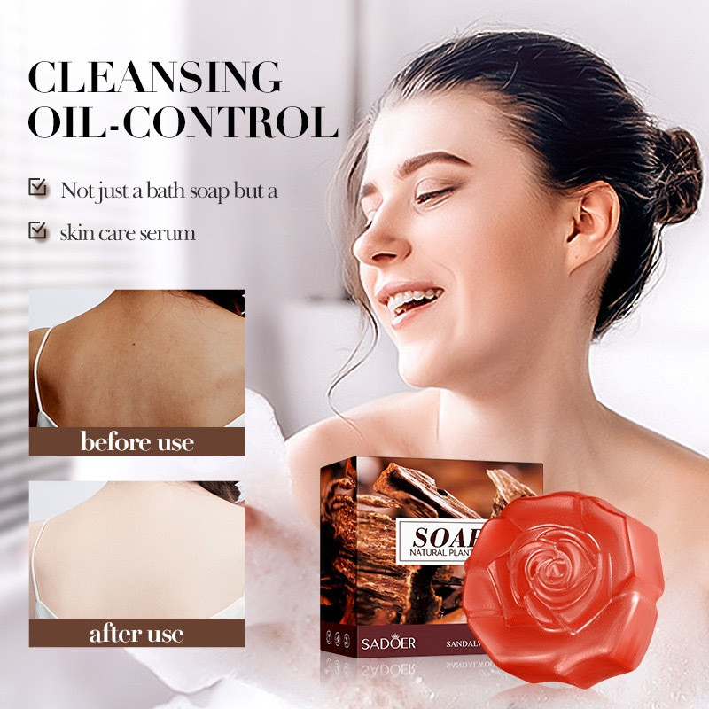 Natural Rose Essential Oil Soap Moisturizing Skin Care Plant Fragrance ...
