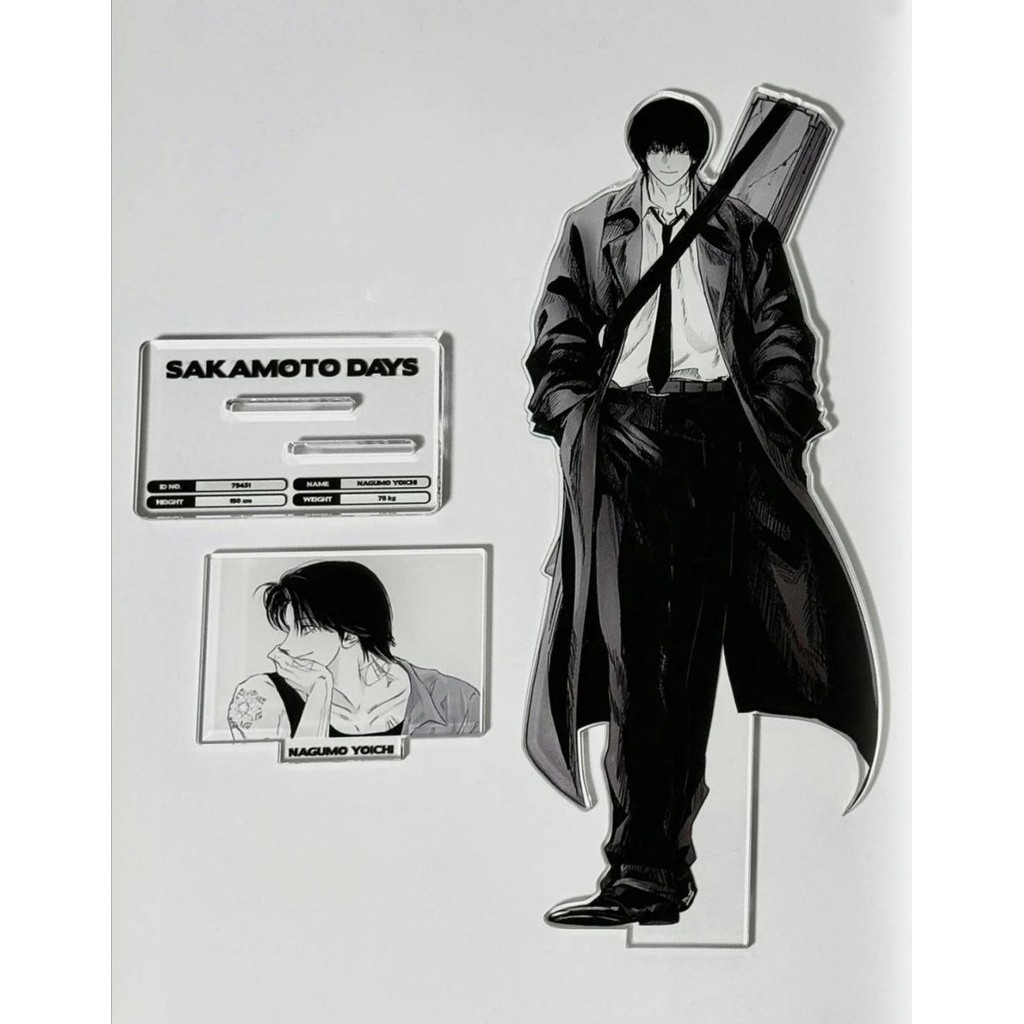 Nagumo Acrylic Stand Sakamoto Days Anime Goods Collection Black White ...