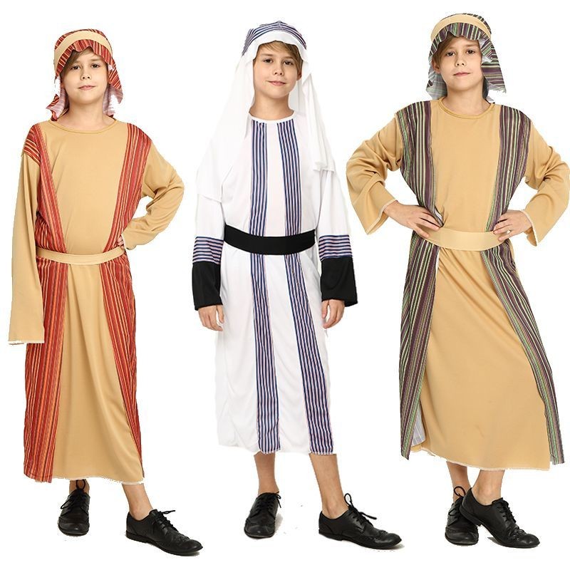 Aladdin Boy Costume Adult Arabian Chief Robe cos Children Aladdin Boy ...