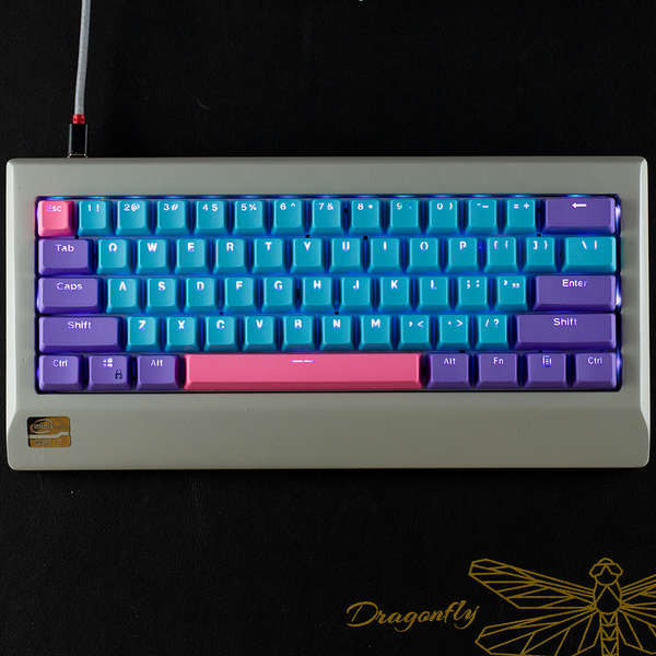 keycap 61 keyboard PBT translucent keycaps 60% keycaps RK61/poker ...