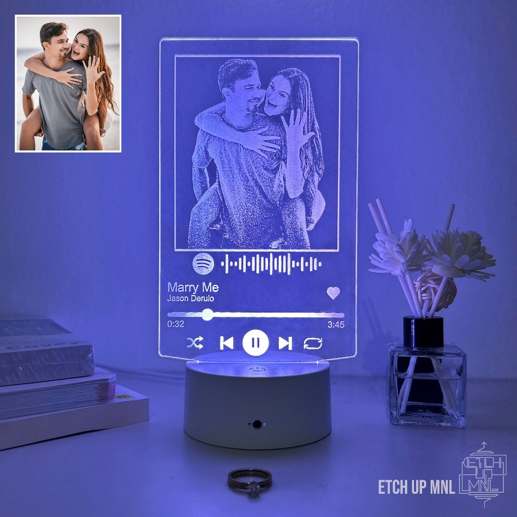 SPOTIFY FRAME Customize Acrylic 3D Illusion LED Night Lamp ...