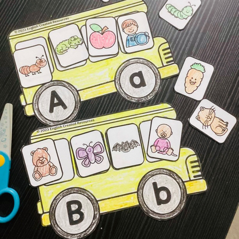 (Alphabet Bus) - English Alphabet through Bus collage and puzzle games ...