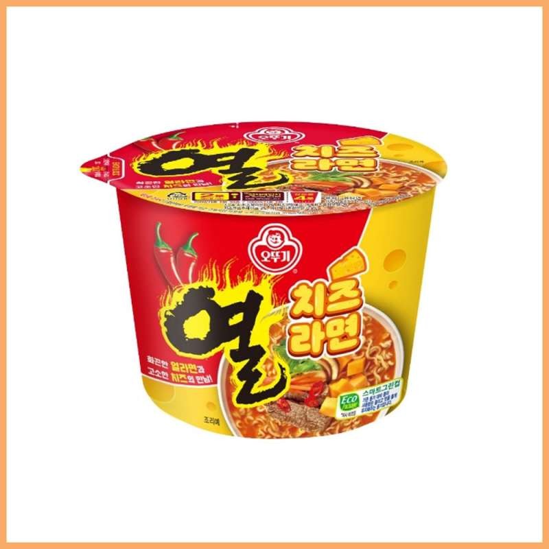 Ottogi Yeol Cheese Cup Ramyen 100g Spicy Korean Instant Noodles Cheese ...