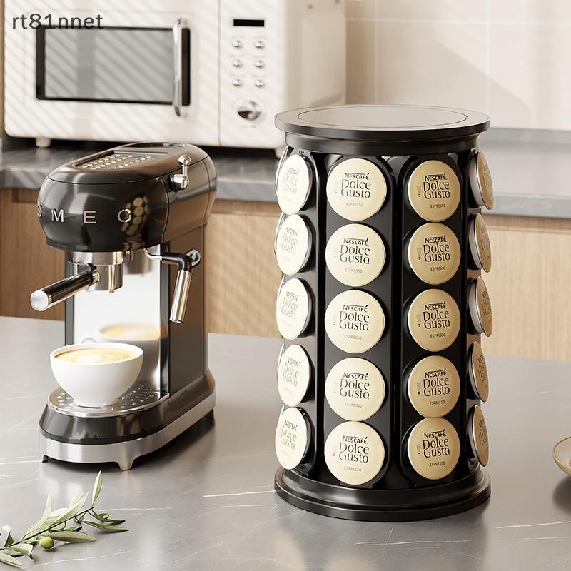 COD RT K Cups Holder Carousel Stand 40 Pods Storage Rack Rotating ...