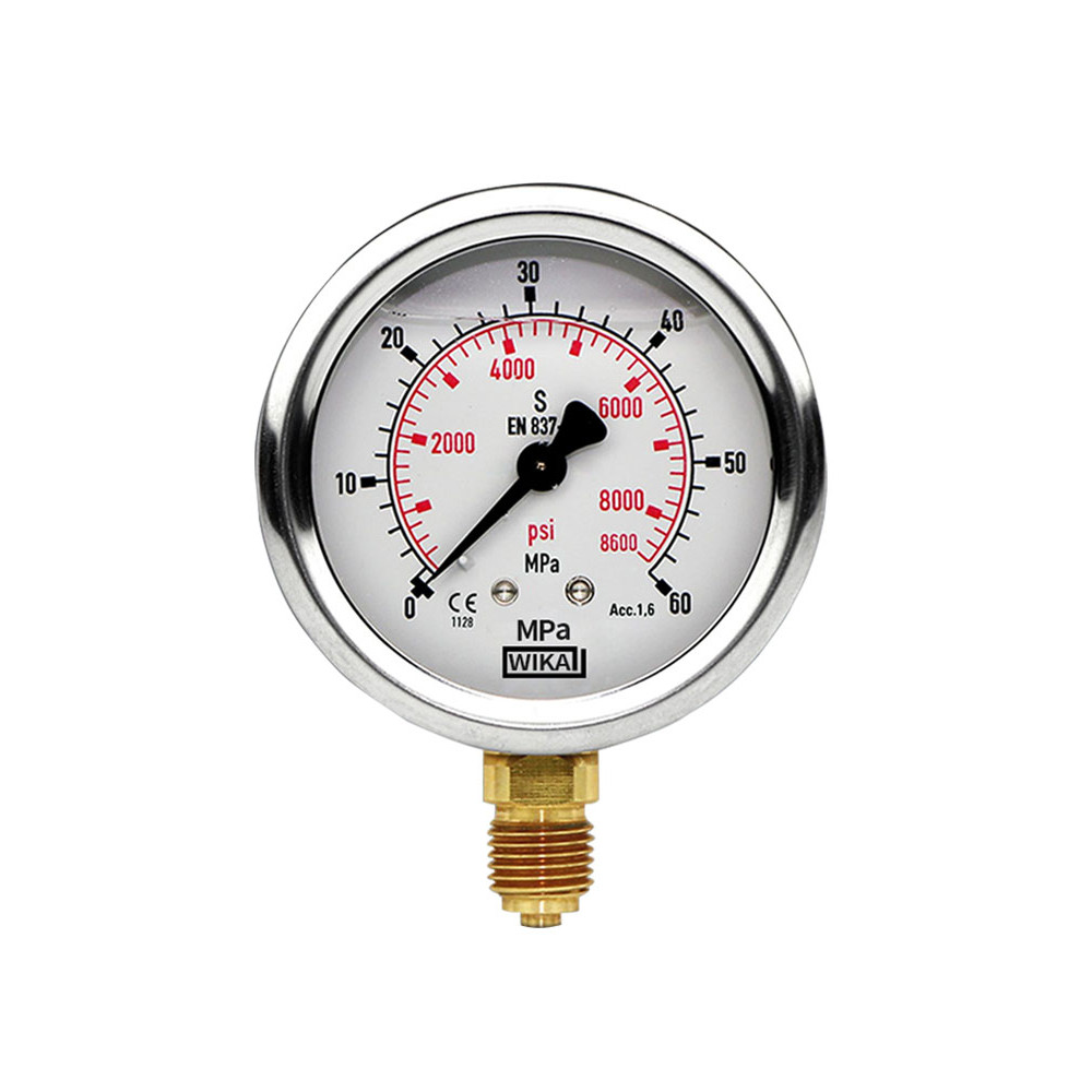 German Imported WIKA WIKA Pressure Gauge EN837-1 Shock-Resistant Stainless Steel Pressure ...