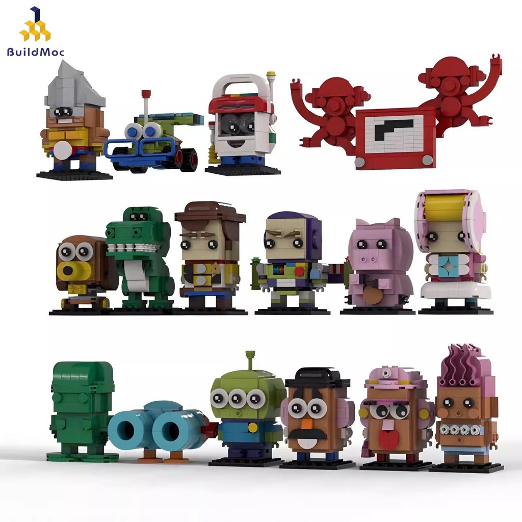 Toy Story Brickheadz model Buzz Lightyear and Woody Building Blocks ...