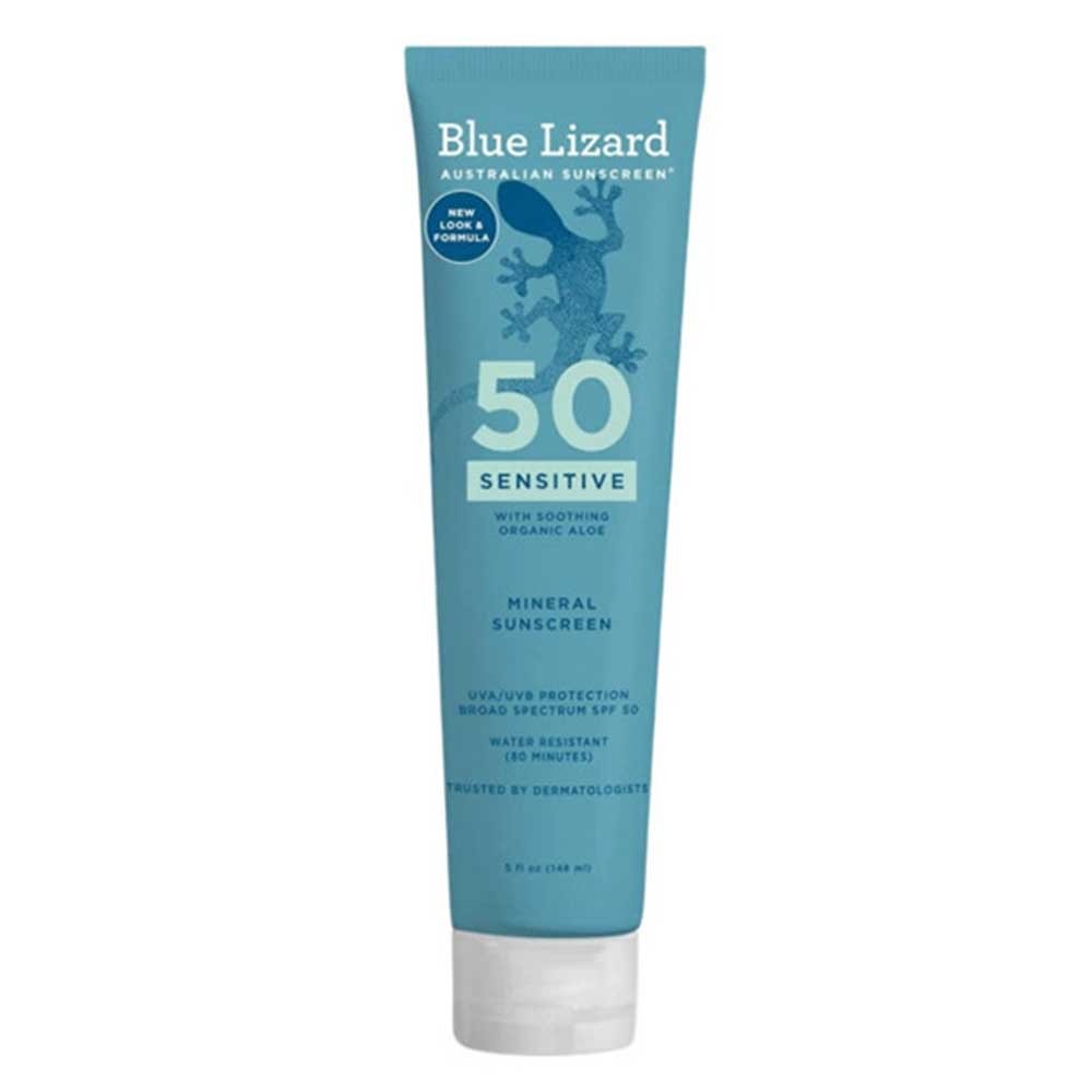 BLUE LIZARD Sensitive Mineral Sunscreen SPF50+ Mineral Sunscreen ...