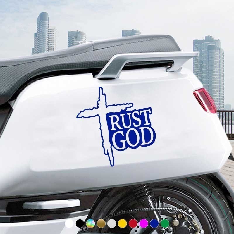 Trust God Stickers Vinyl Decals for Car and Motorcycle. | Shopee ...