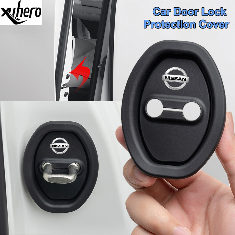 4 pieces/set of Nissan silicone car door lock cover, car shock absorber ...