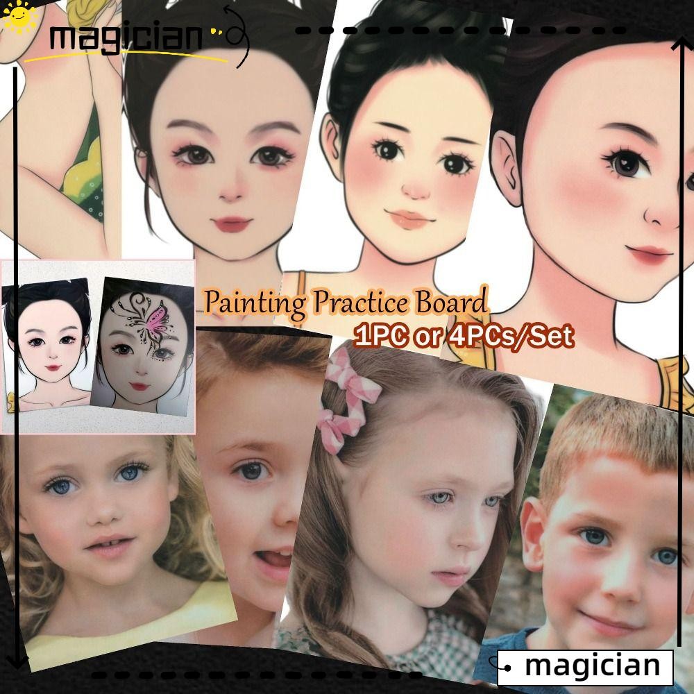 MAG Painting Exercise Template, Washable Face Painting Stencil Painting ...