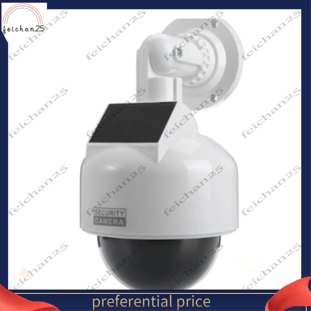 【feichan25】Simulation Security Camera with Flashing LED Light 360 ...