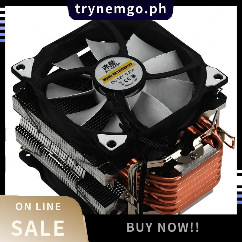Available SNOWMAN M-T6 4PIN CPU Cooler Master 6 Heatpipe Double Fans ...