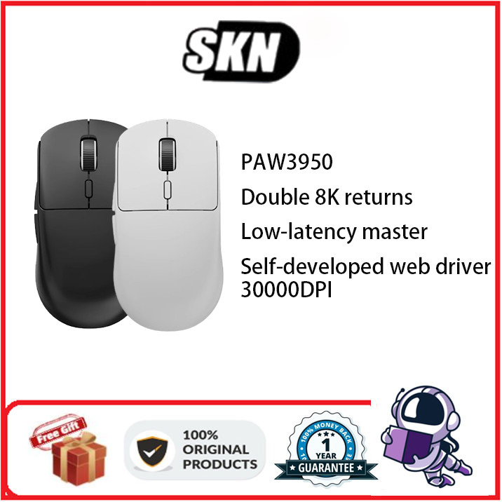 SKN Yinglong Wireless Mouse Tri-mode PAW 3950 Game Bluetooth E-sports ...