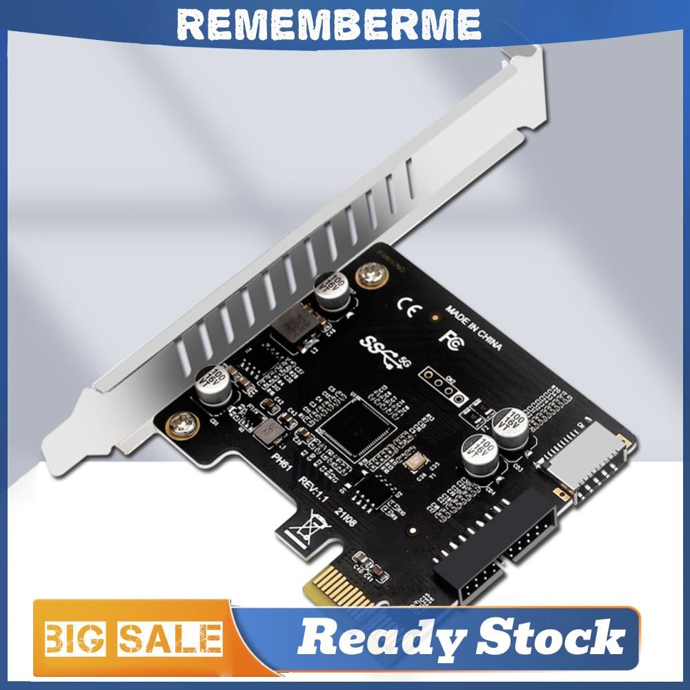 PC PCI-E To USB 3.0 PCIE Expansion Controller Card 19PIN PCI Express ...