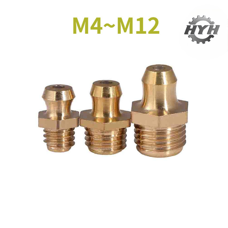 [HYH] Copper Butter Nozzle Grease Nozzle Head Oil Cup Grease Nozzle ...
