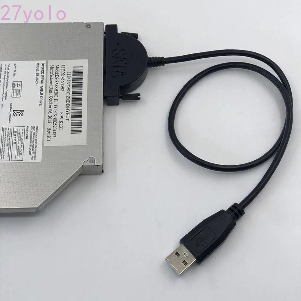 YOLO CD/DVD-ROM Drive Cord, Mini Sata II 7+6 USB 2.0 To Mini Sata Cable ...