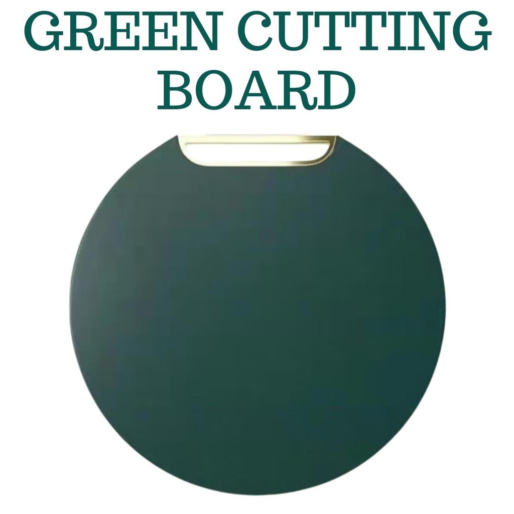 Green Chopping Board Round With Rotating Handle | Shopee Philippines