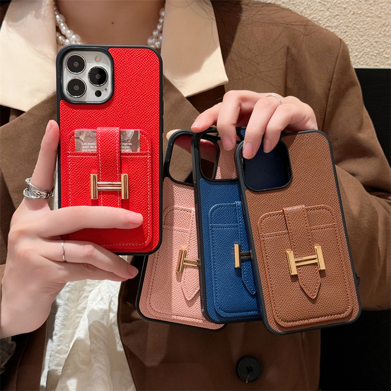 Fashion Leather Card Insert Phone Case for IPhone 16 15 Pro Max 14 Plus ...