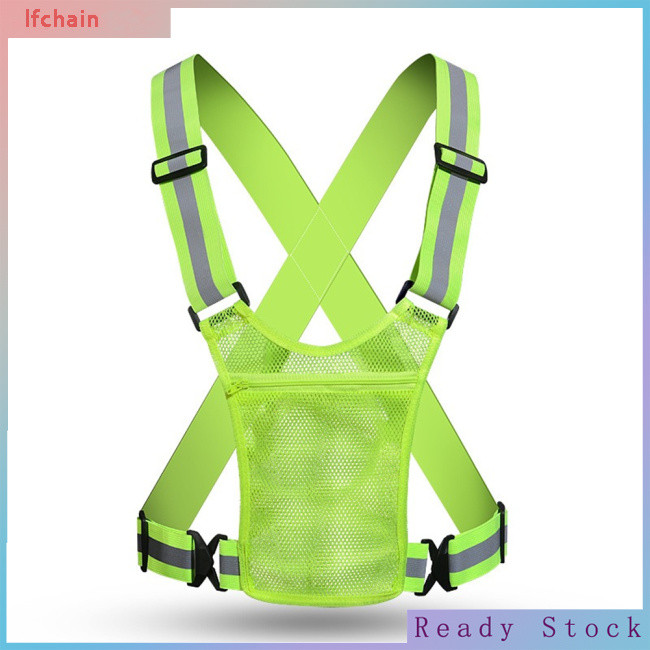 Hot item! Reflective Vest Running Gear, High Visibility Adjustable ...